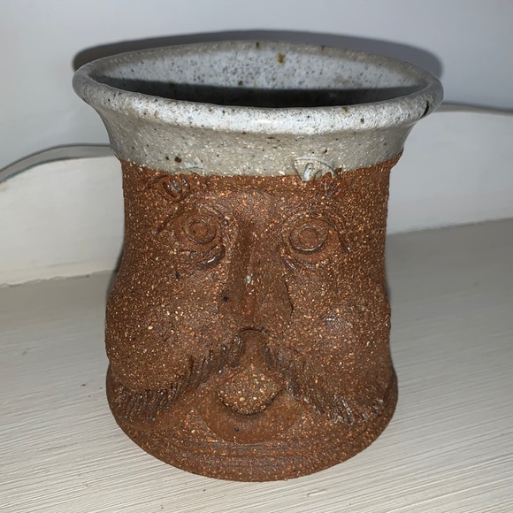 Vintage | Kitchen | Vintage Stone Pottery Face Mug | Poshmark